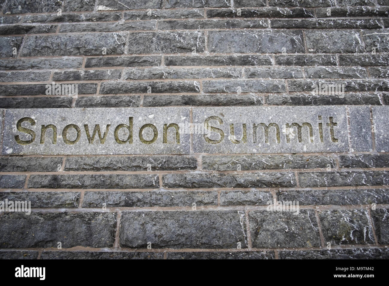 Snowdon Summit Station and Cafe, Snowdonia, North Wales, UK Stock Photo ...