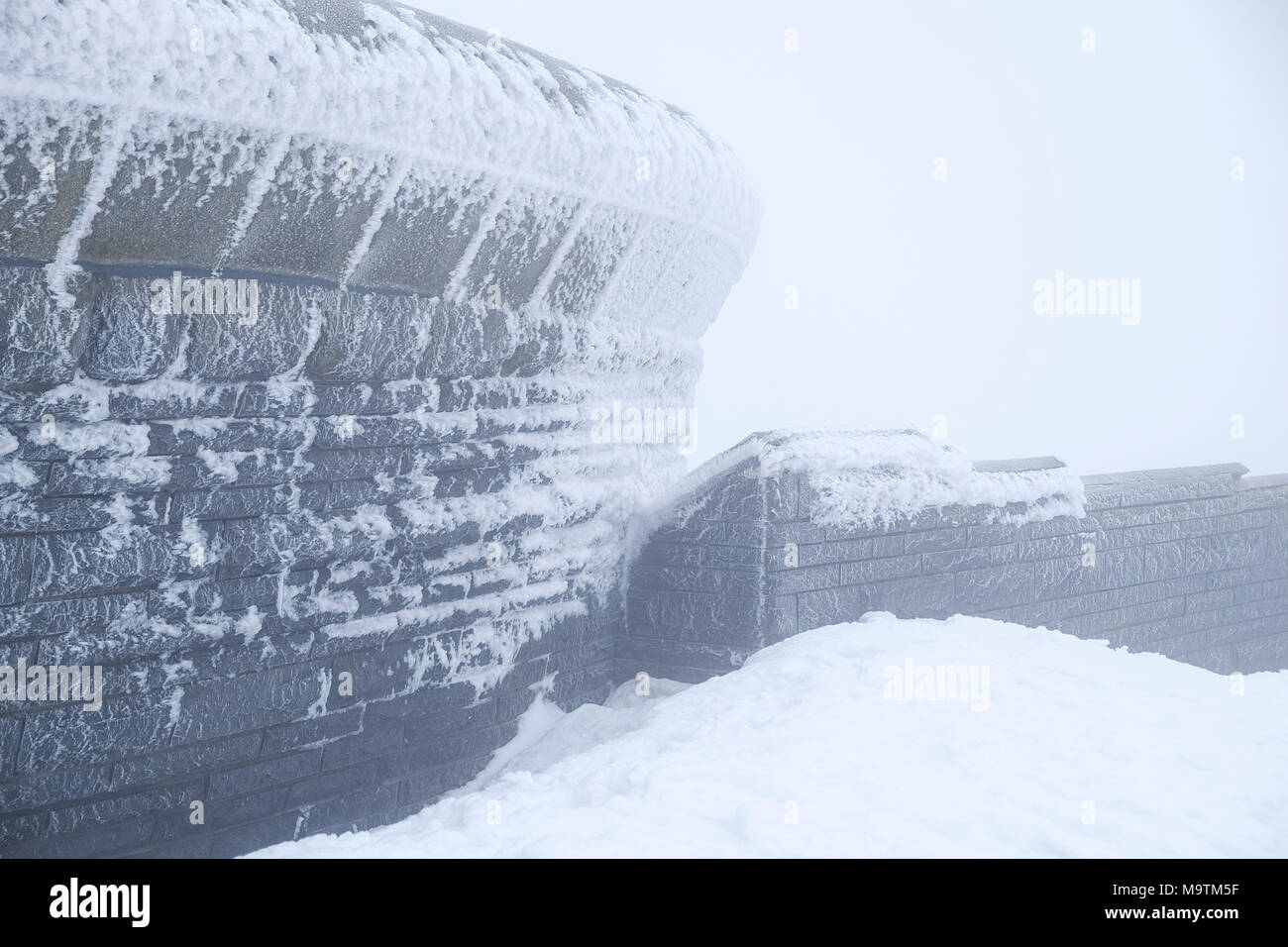 Snowdon Summit Station and Cafe, Snowdonia, North Wales, UK Stock Photo ...