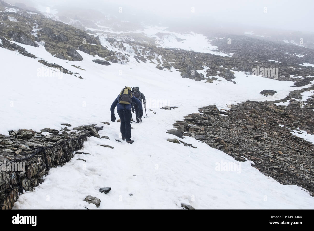 Mountaineers on the Path known as Igam Ogam which leads to Mount ...