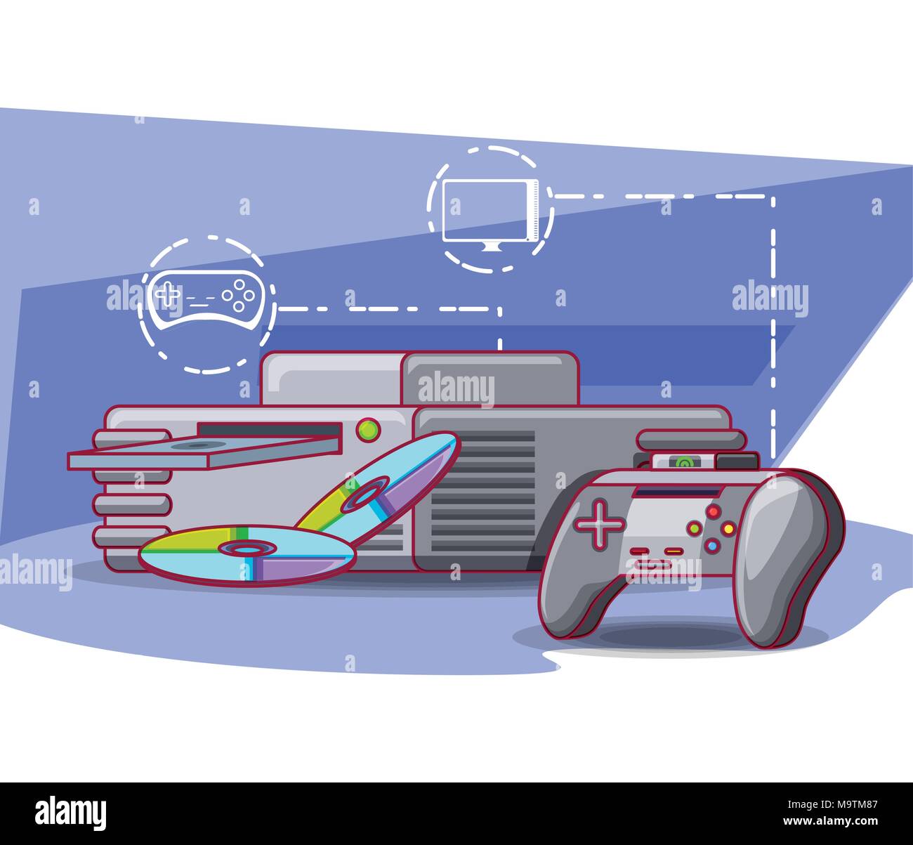 video game console icons vector illustration design Stock Vector Image ...