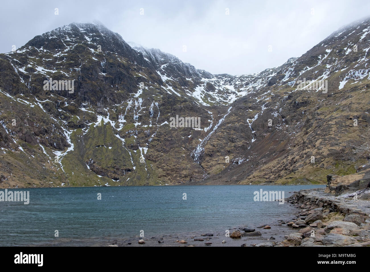 The Miners Path leading to Mount Snowdon, Snowdonia, North Wales, UK ...