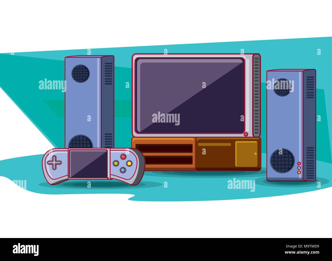 video game console icons vector illustration design Stock Vector Image ...