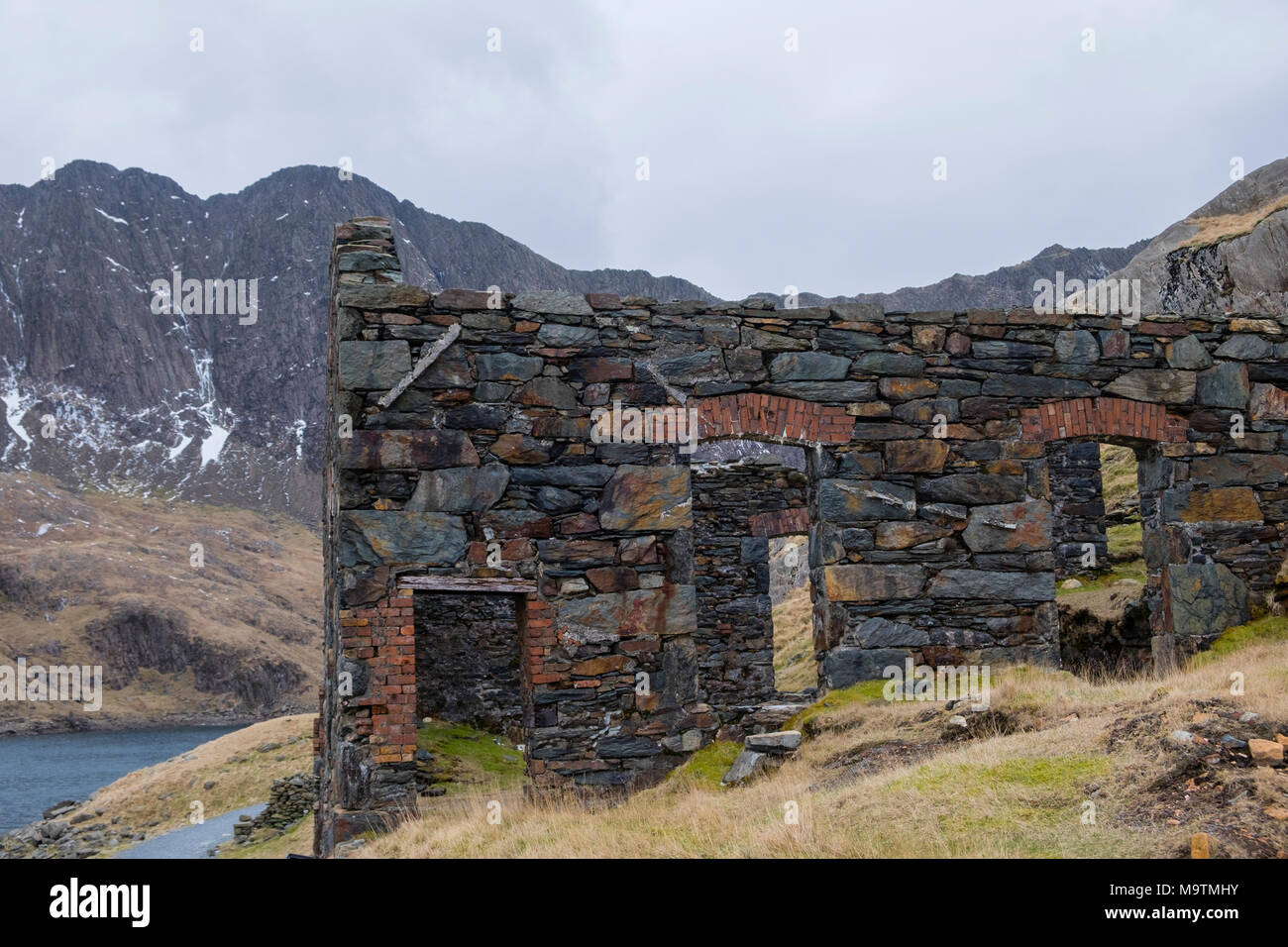 Long abandoned mine buildings on the Miners path, Leading towards the ...