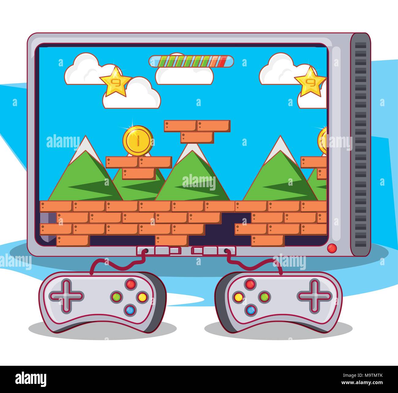 Animation video game screen interface hi-res stock photography and ...