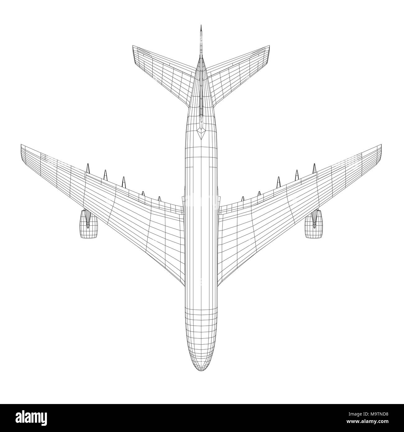 Aircraft blueprint Cut Out Stock Images & Pictures - Alamy