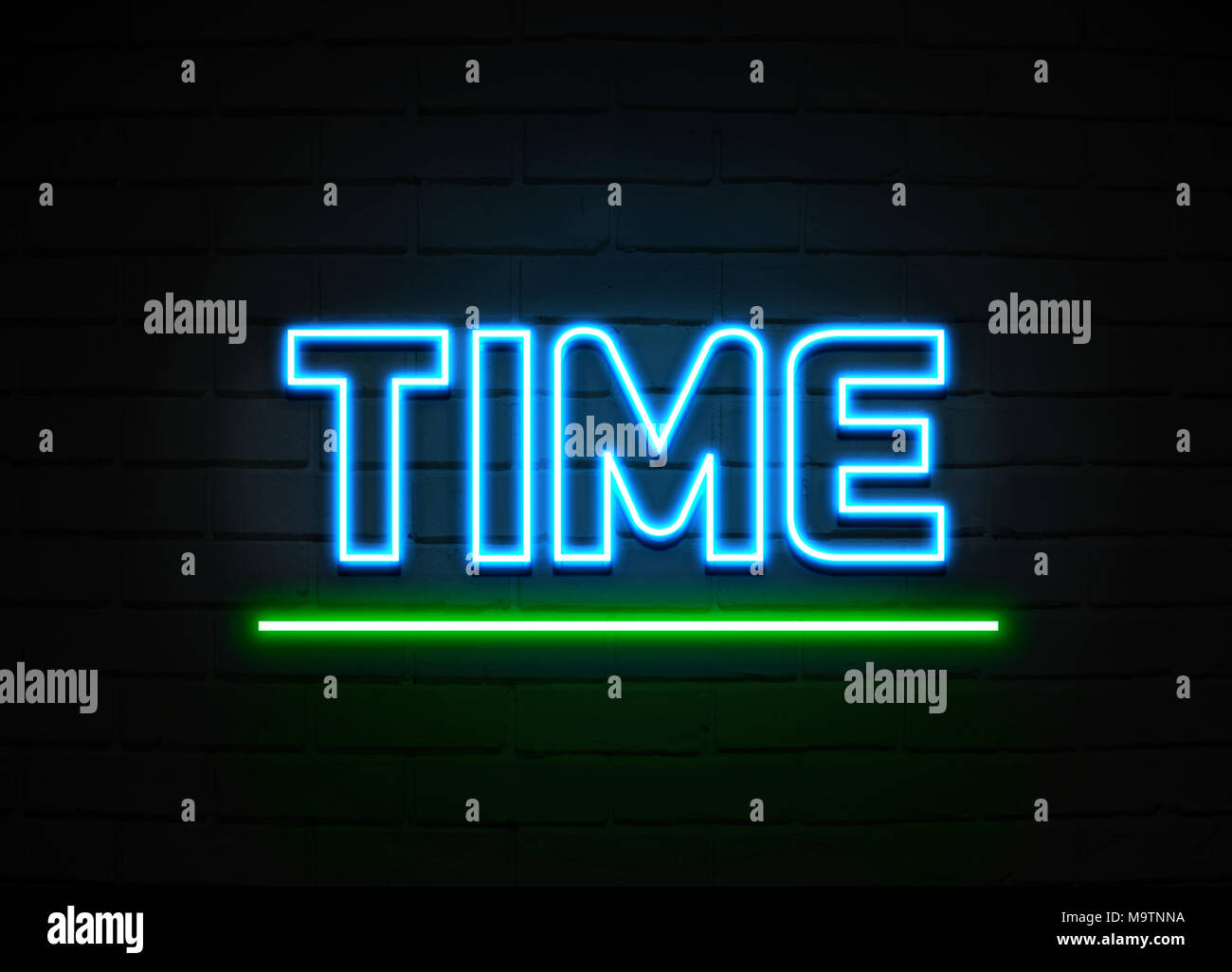 Glowing green time hi-res stock photography and images - Alamy