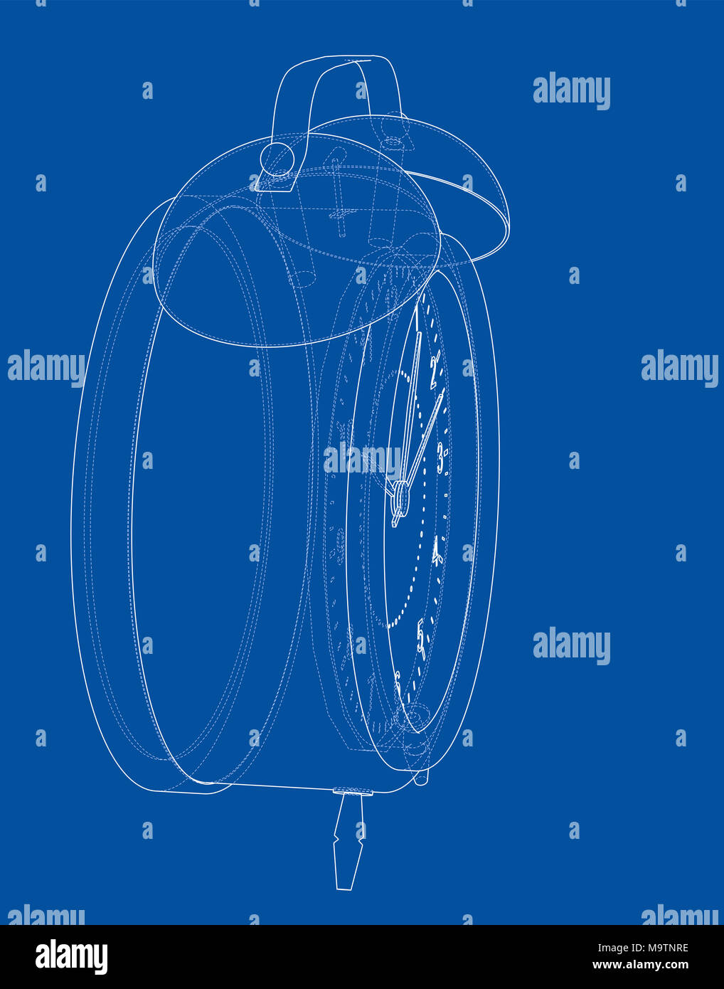 Alarm clock sketch Stock Photo - Alamy