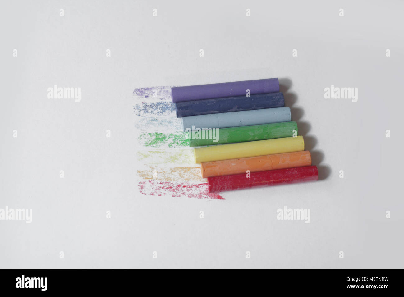 ulticolored crayons for drawing.isolated on a white background Stock ...