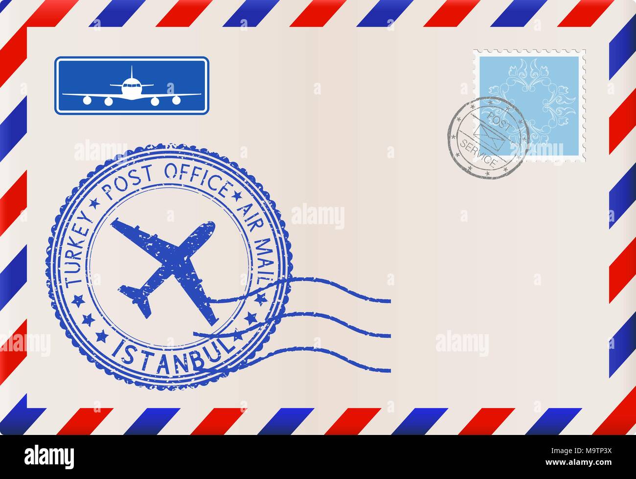 Mail post postage turkey stamp hi-res stock photography and images - Alamy