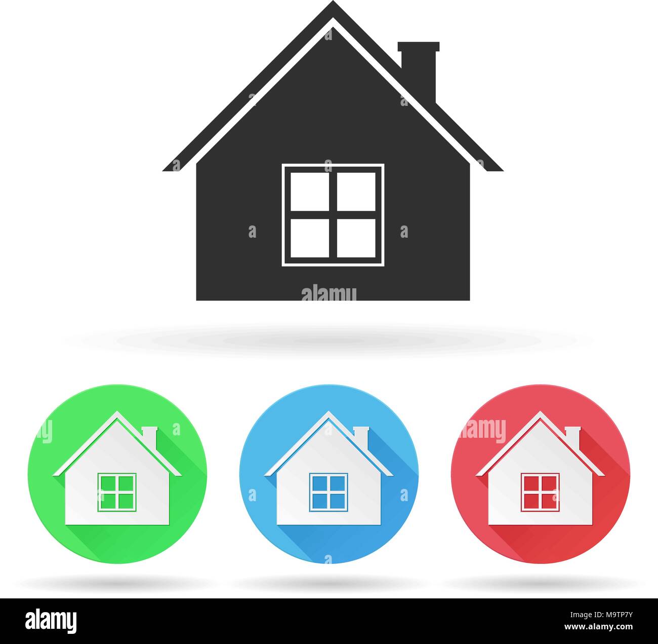 House icon. Colored icons Stock Vector Image & Art - Alamy