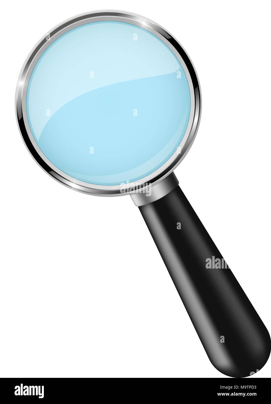Magnifying glass. Vector 3d illustration Stock Vector Image & Art - Alamy