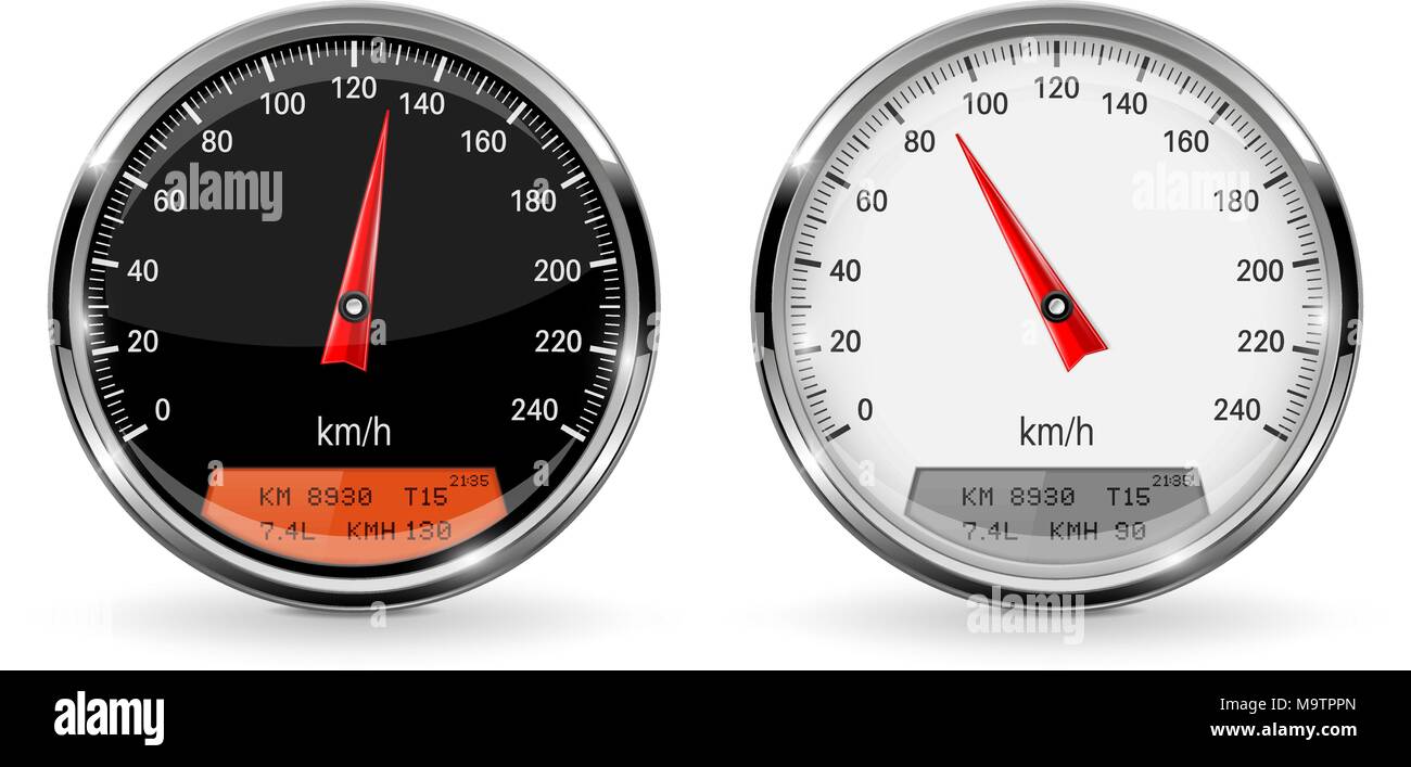 Car speedometer temperature gauge hi-res stock photography and images ...