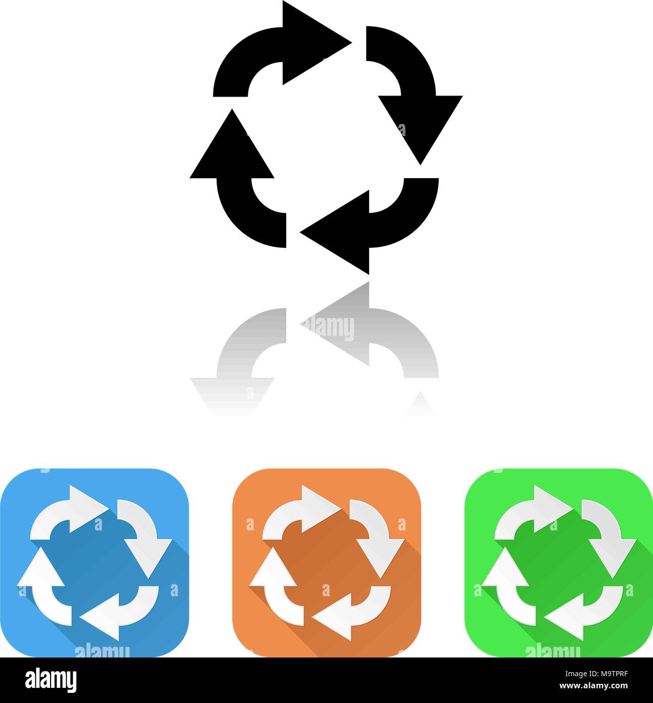 Arrows icon. Colored set of circular motion symbols Stock Vector Image ... Arrows icon. Colored set of circular motion symbols Stock Vector Image ...