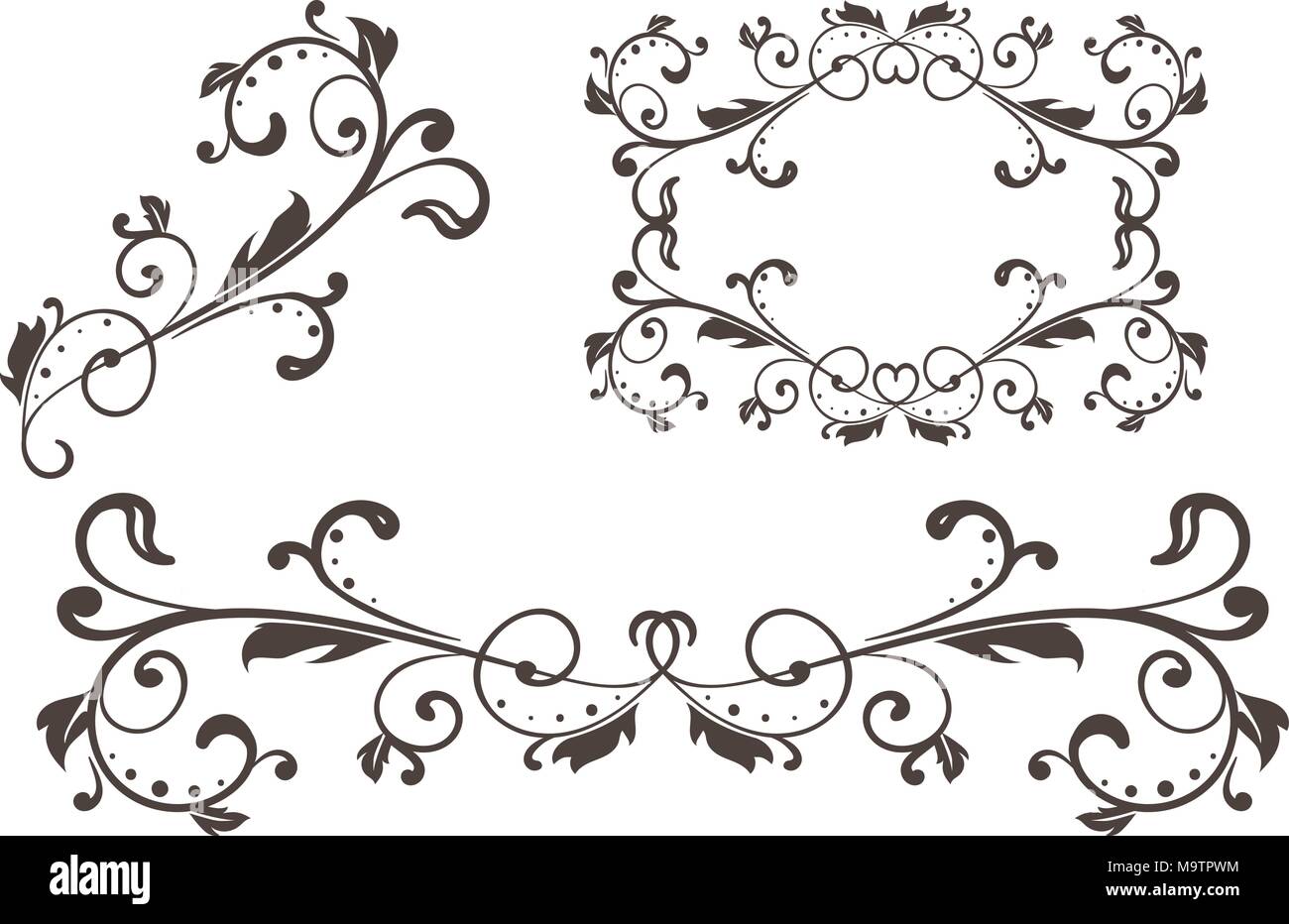 Filigree Stock Vector Images - Alamy