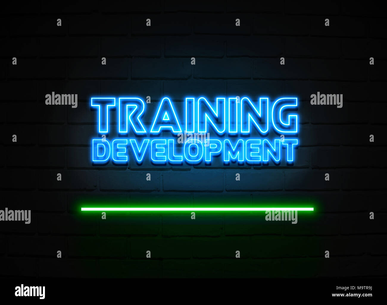 Development neon hi-res stock photography and images - Alamy