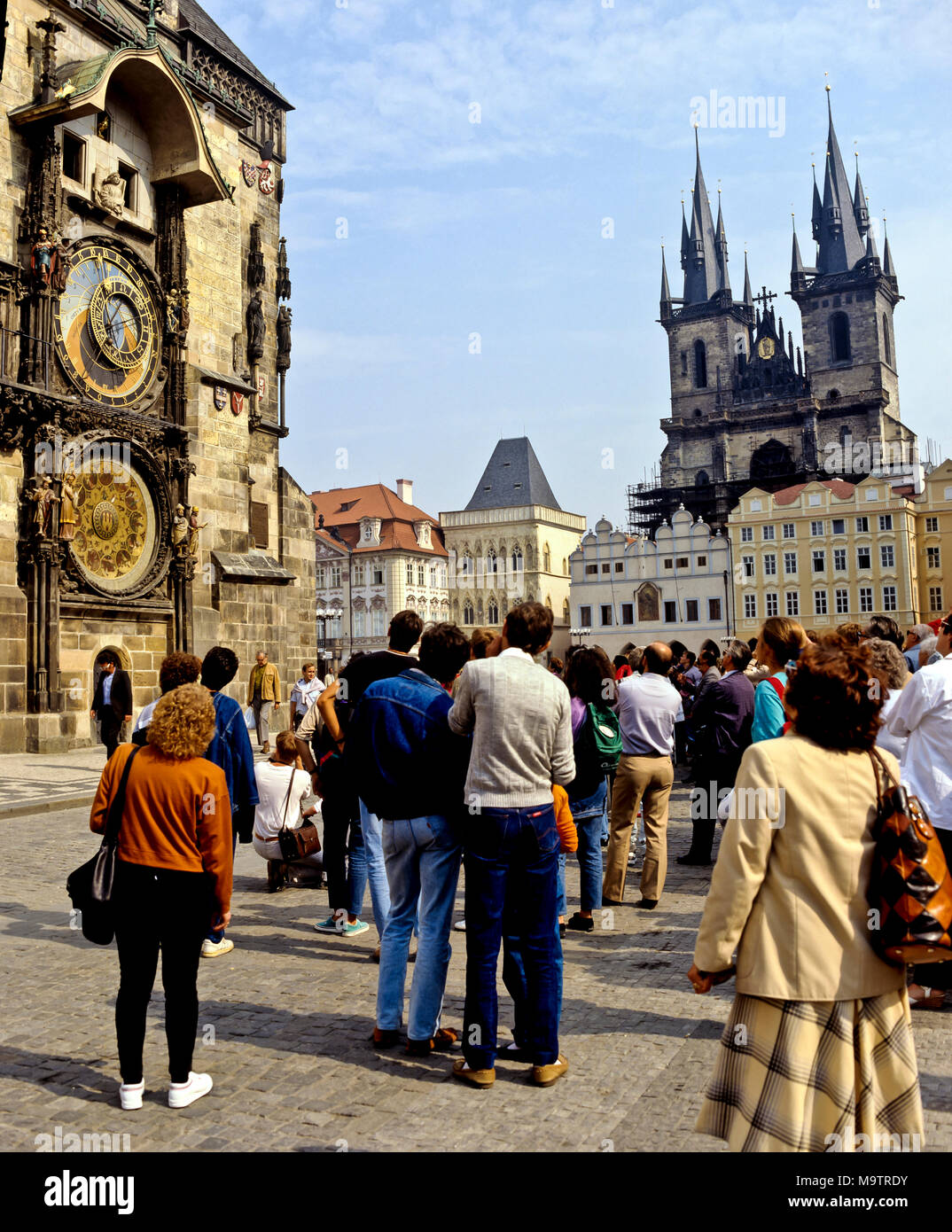 Watching astronomical clock hi-res stock photography and images - Alamy