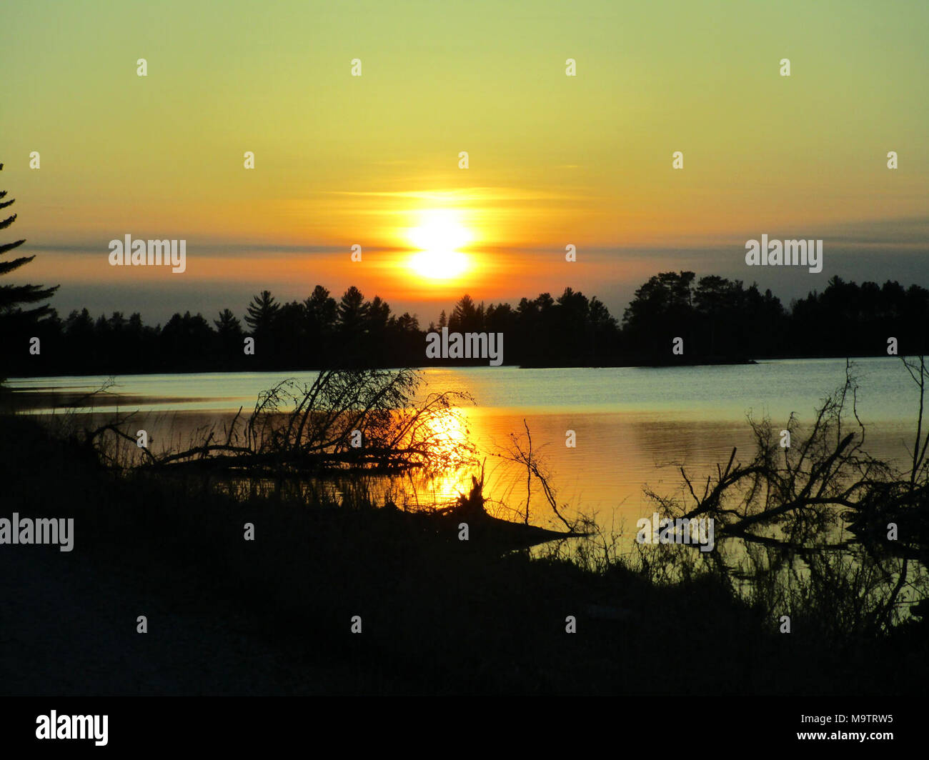 Sunset on 7 Mile Drive Road. Sunset on 7 Mile Drive Road Stock Photo ...