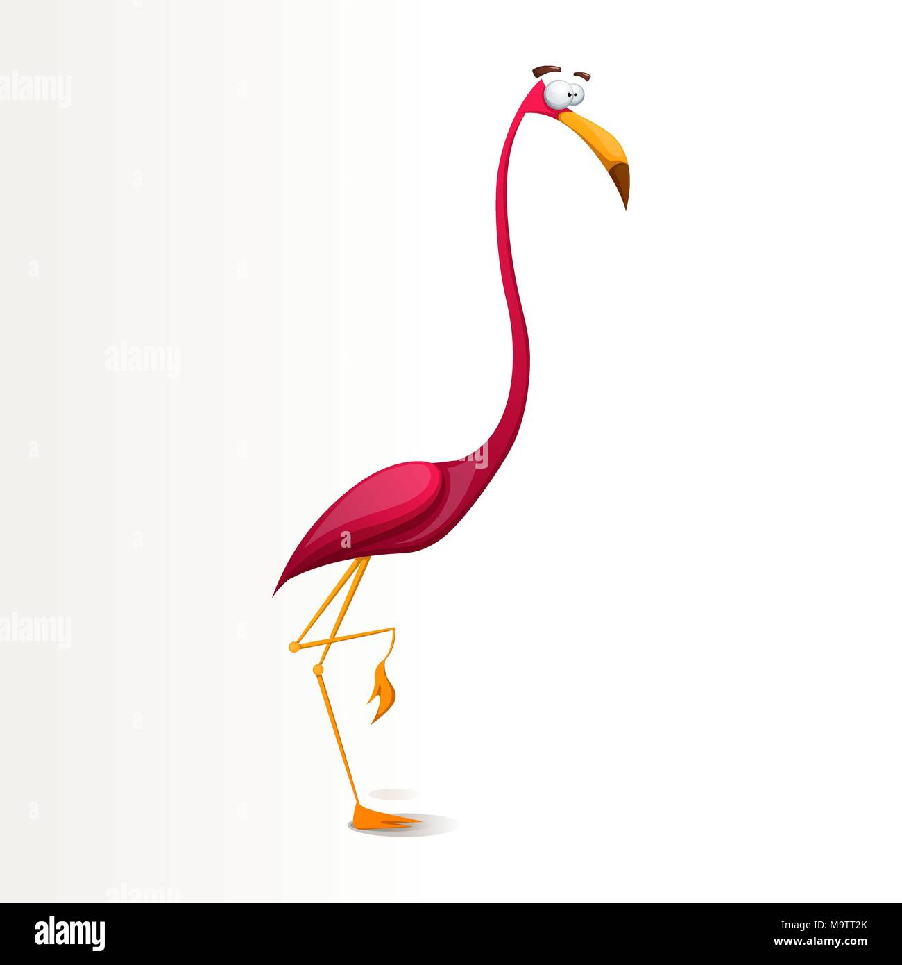 Pink Flamingo Illustration High Resolution Stock Photography and Images ...