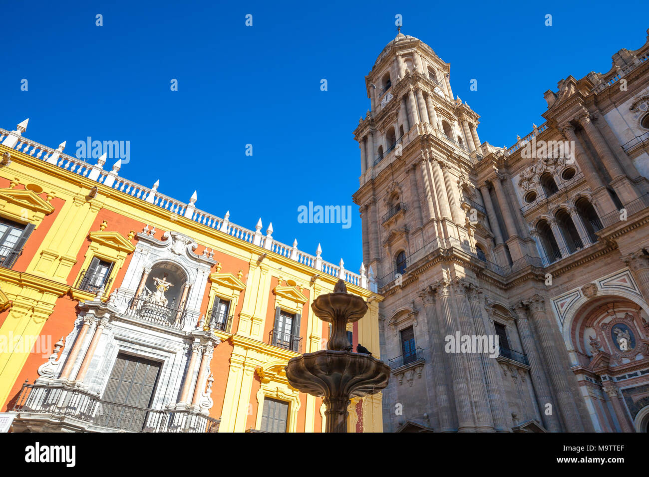 Baroque square in malaga hi-res stock photography and images - Alamy