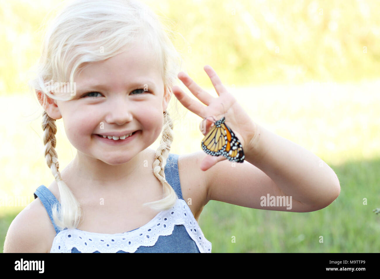 Young Monarch Enthusiast. Young Monarch Enthusiast Stock Photo - Alamy