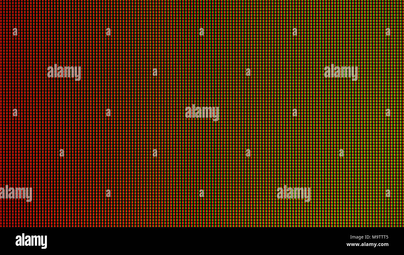 Closeup LED lights bulb diode from LED TV or LED monitor screen display ...