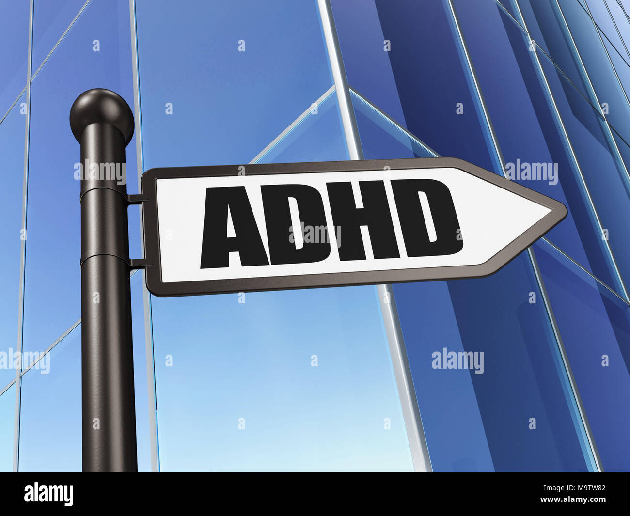 Healthcare concept: sign ADHD on Building background Stock Photo - Alamy
