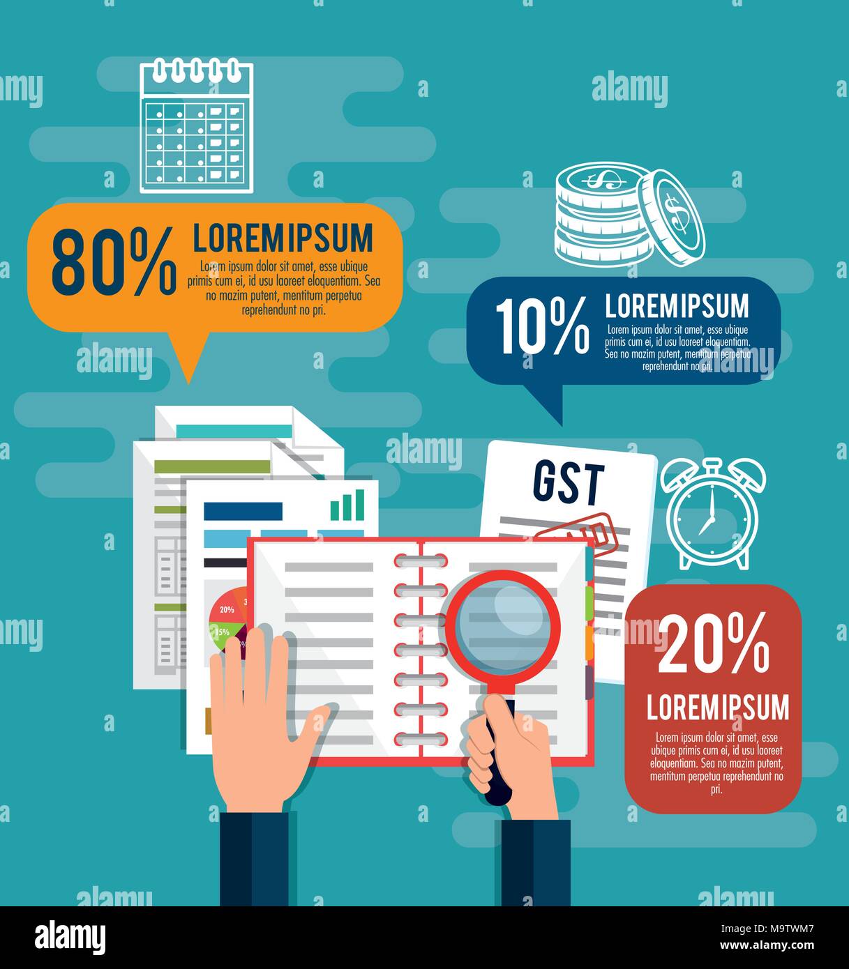 Stamp sales tax Stock Vector Images - Alamy