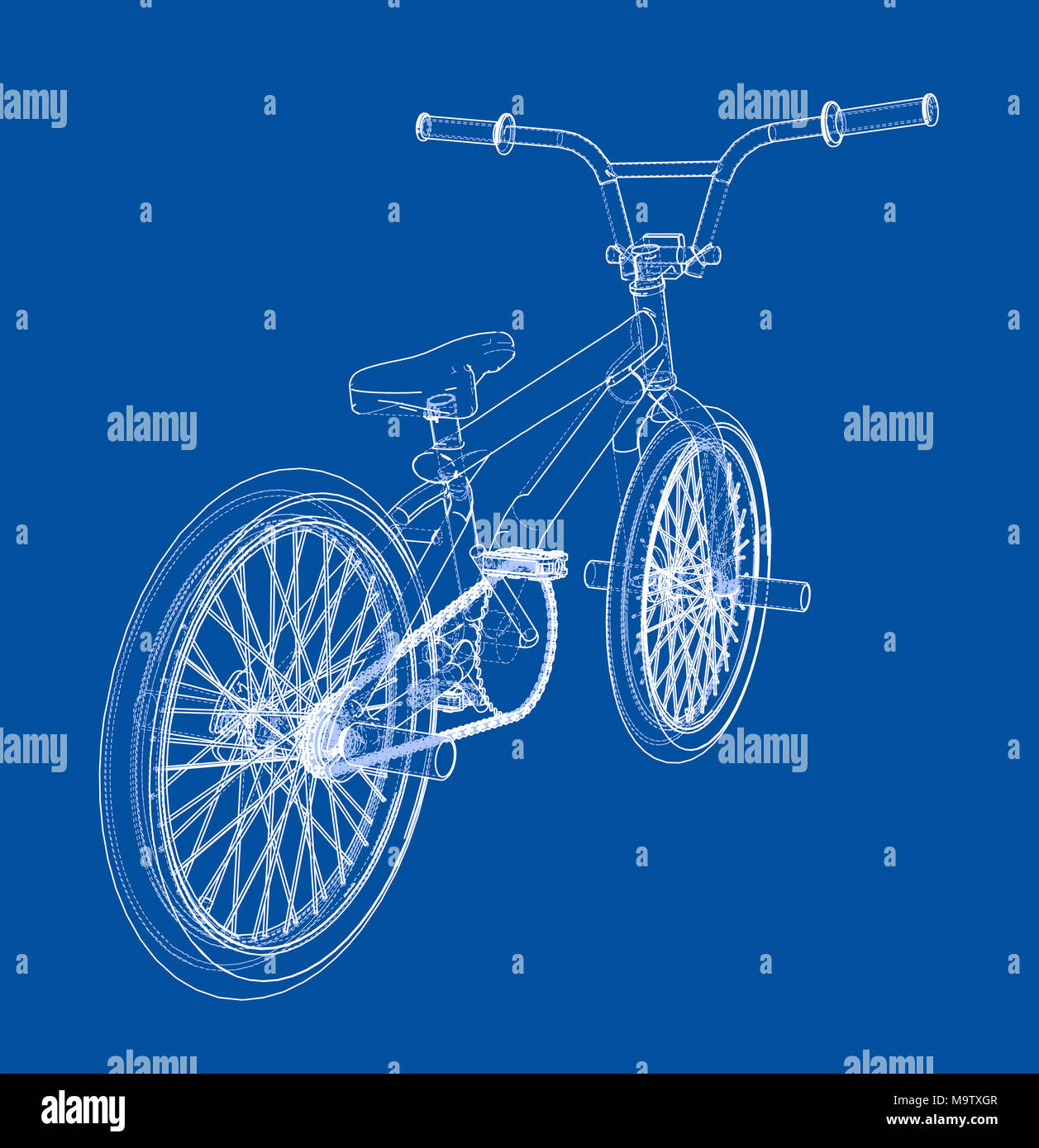 Bmx bike sketch hi-res stock photography and images - Alamy