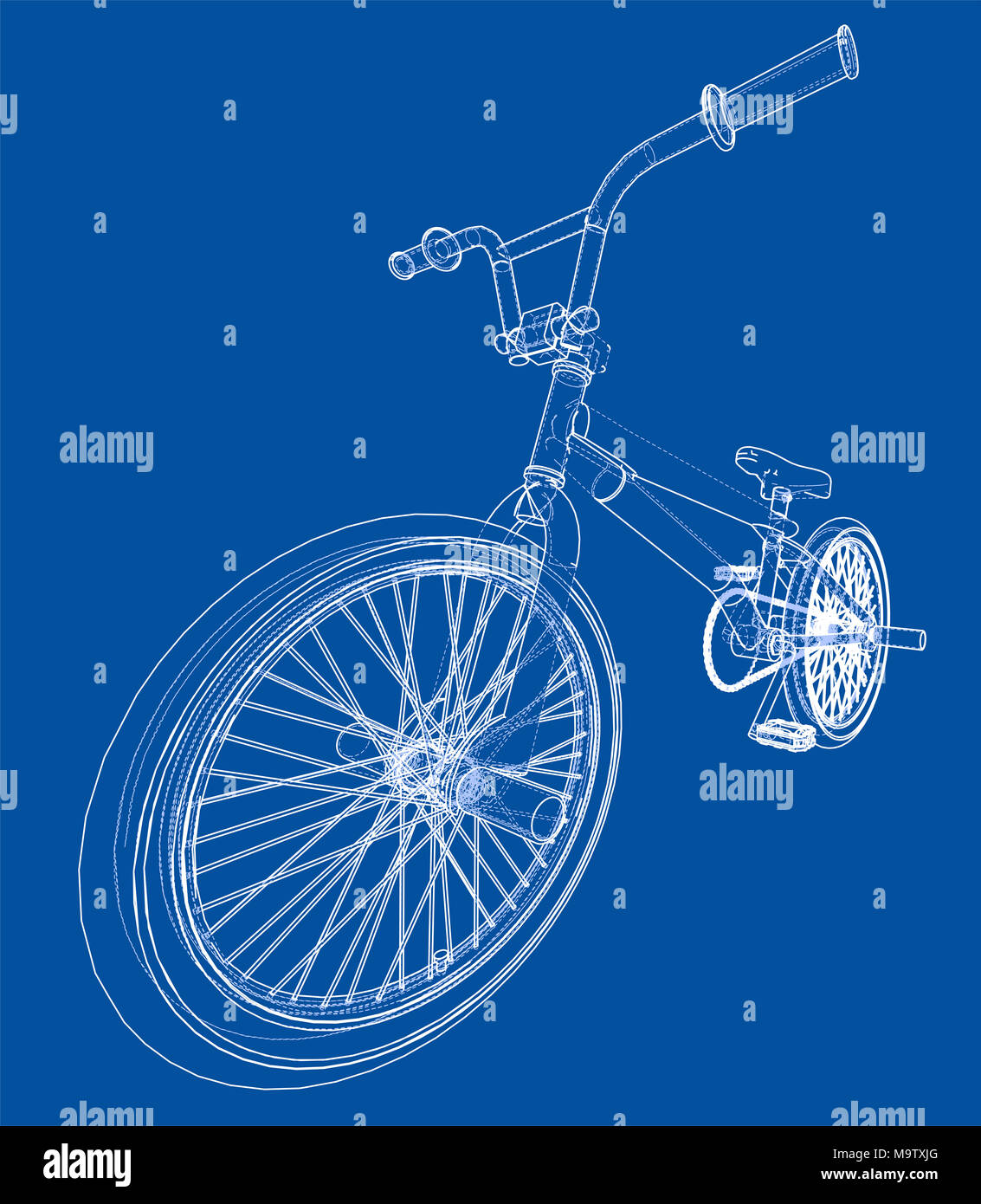 Bmx bike sketch hi-res stock photography and images - Alamy