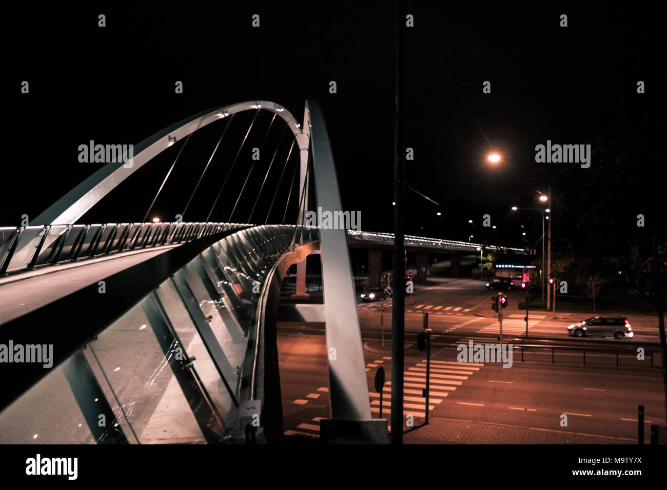 City life at night Stock Photo - Alamy