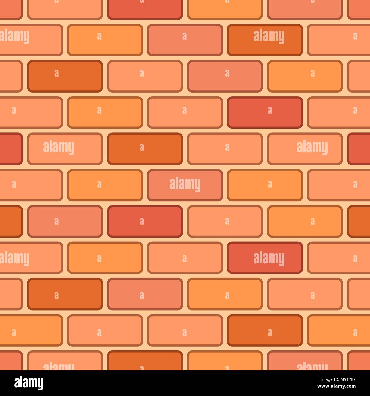 Cartoon red brick seamless pattern Stock Vector Image & Art - Alamy