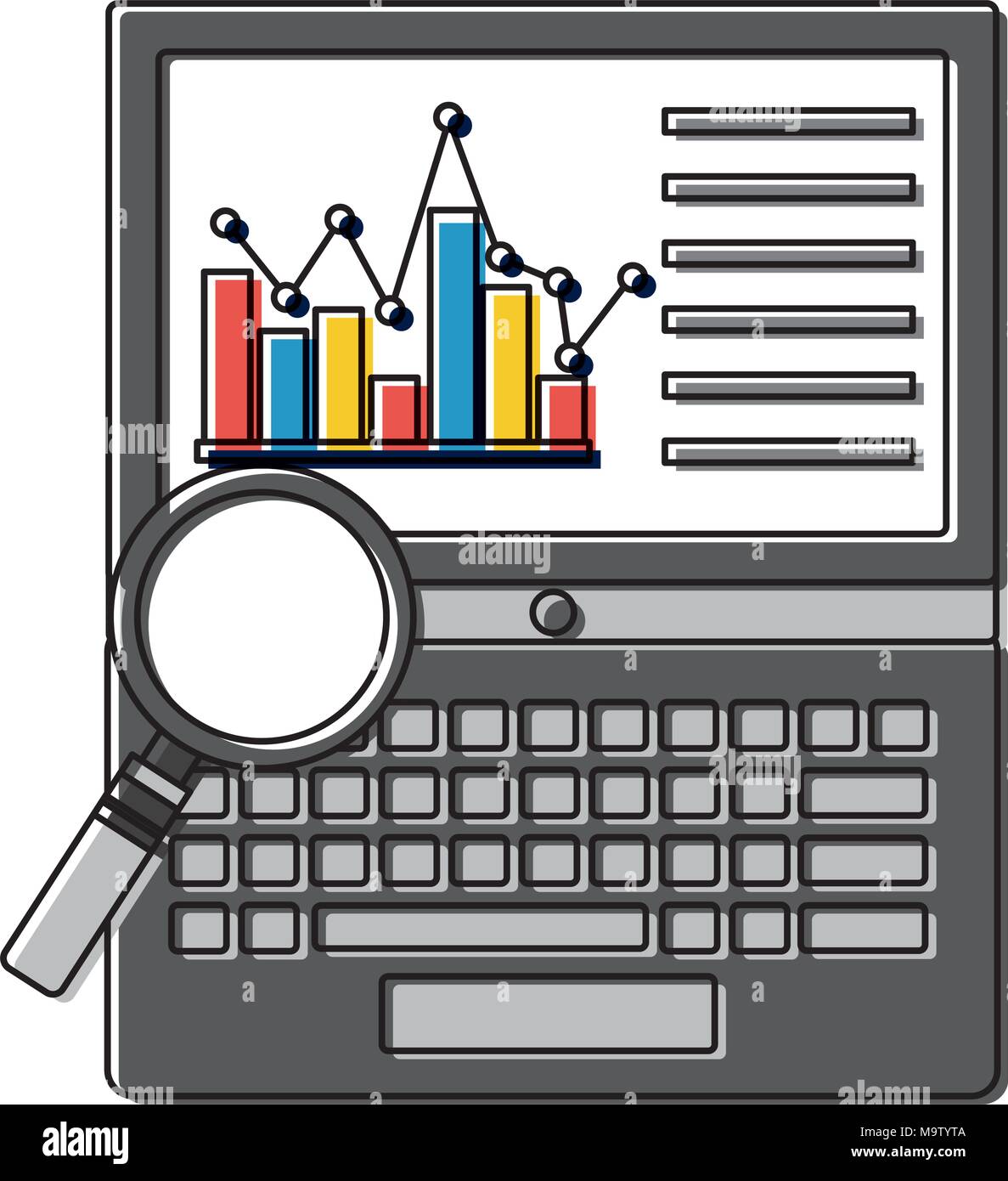 Laptop detail Stock Vector Images - Alamy