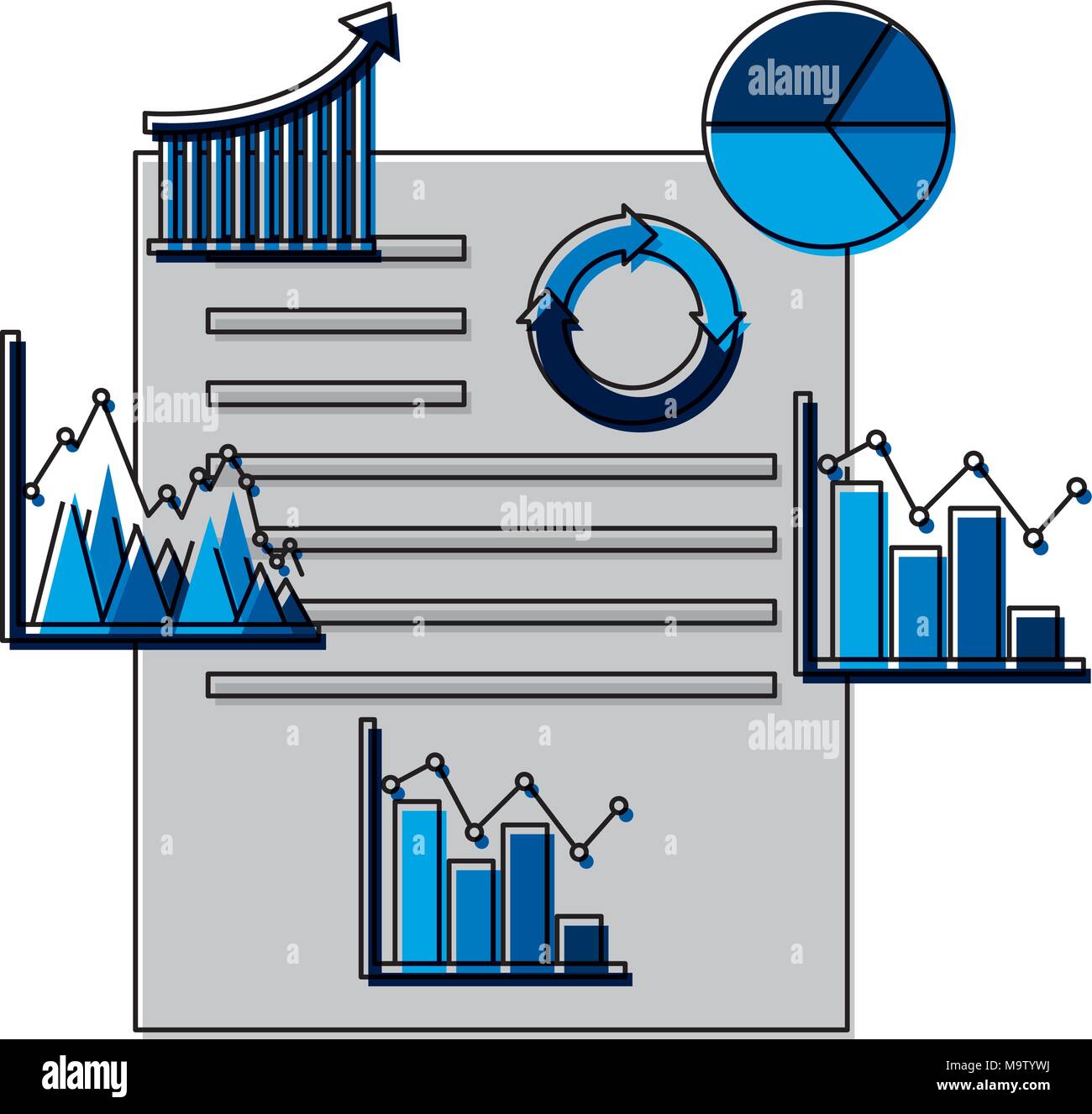 statistics infographic set icons Stock Vector Image & Art - Alamy