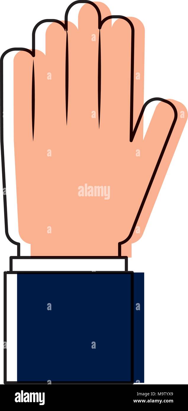 hand human isolated icon Stock Vector Image & Art - Alamy