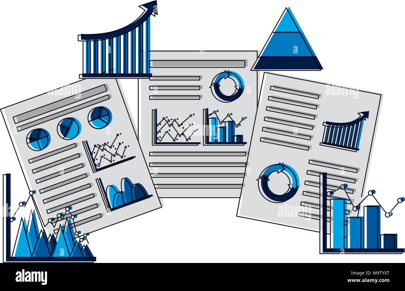 statistics infographic set icons Stock Vector Image & Art - Alamy