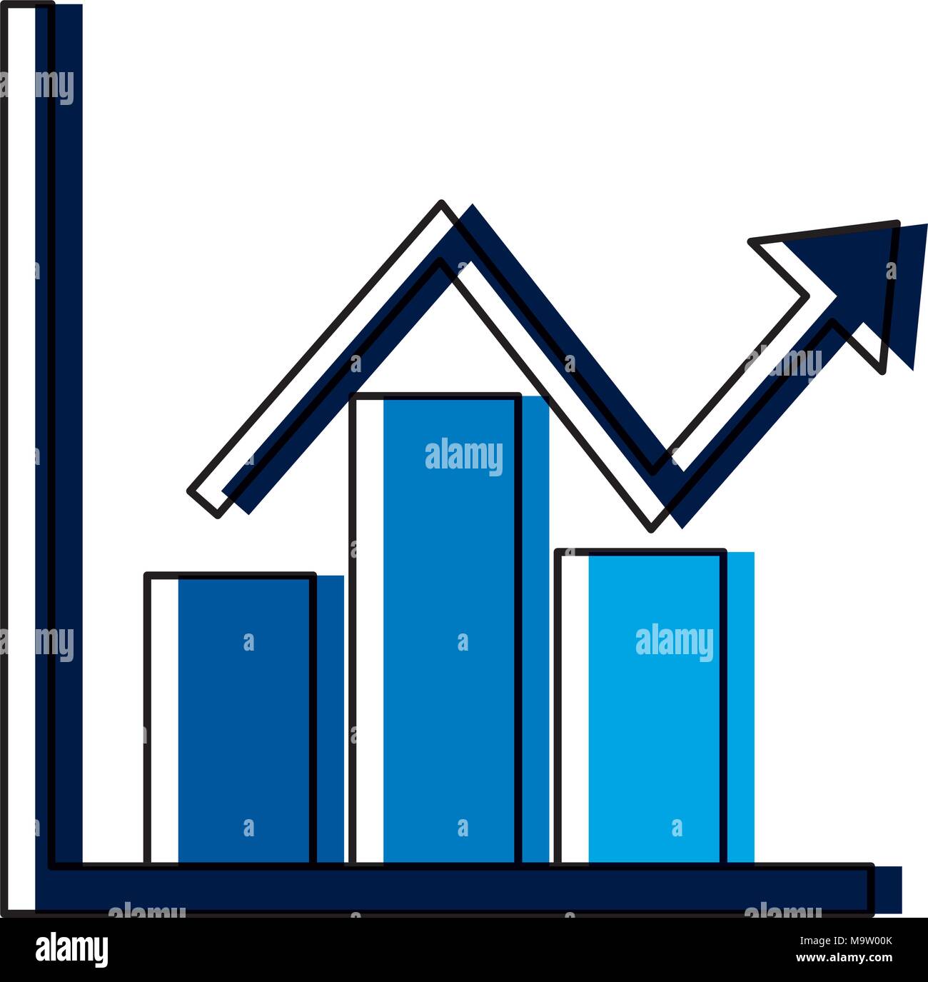 statistics infographic with arrow Stock Vector Image & Art - Alamy