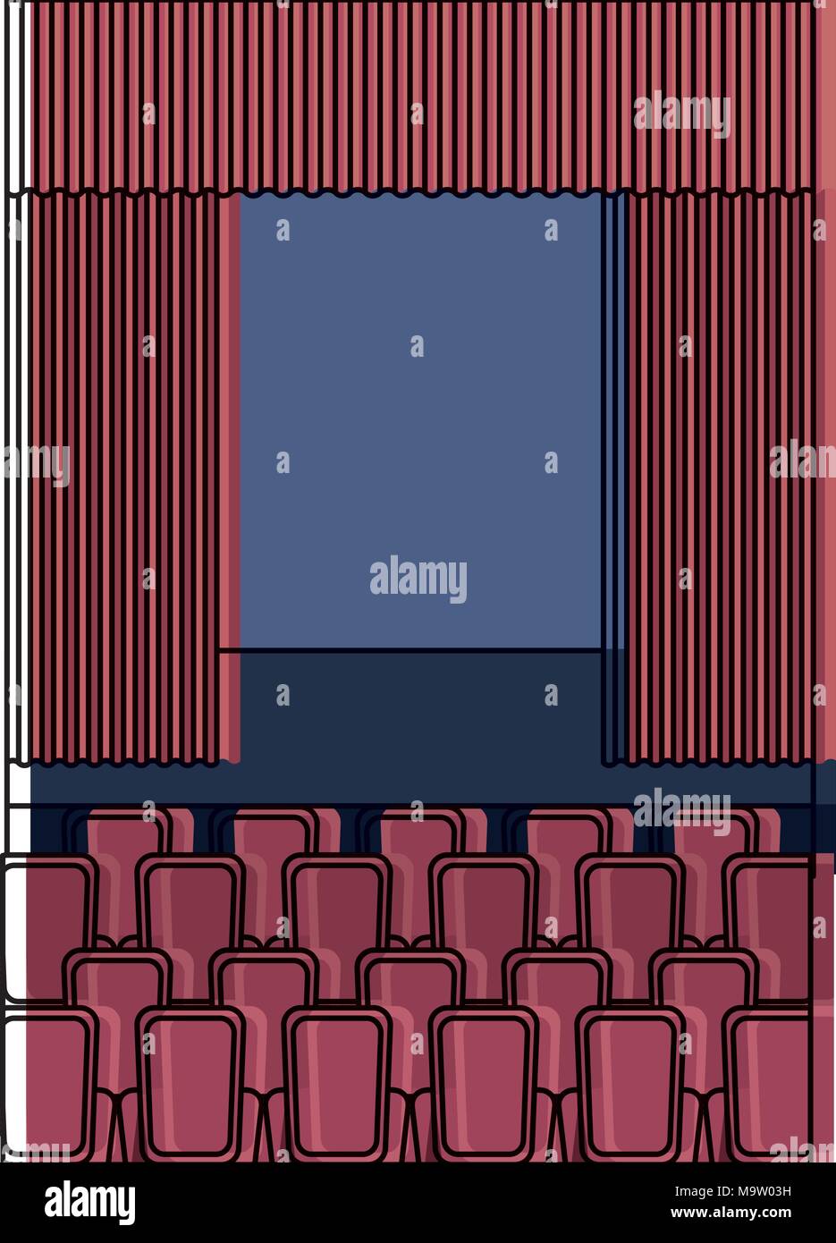 theater auditorium scene icon Stock Vector Image & Art - Alamy