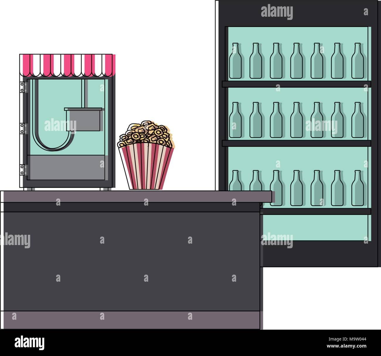 Movie theater popcorn machine hi-res stock photography and images - Alamy