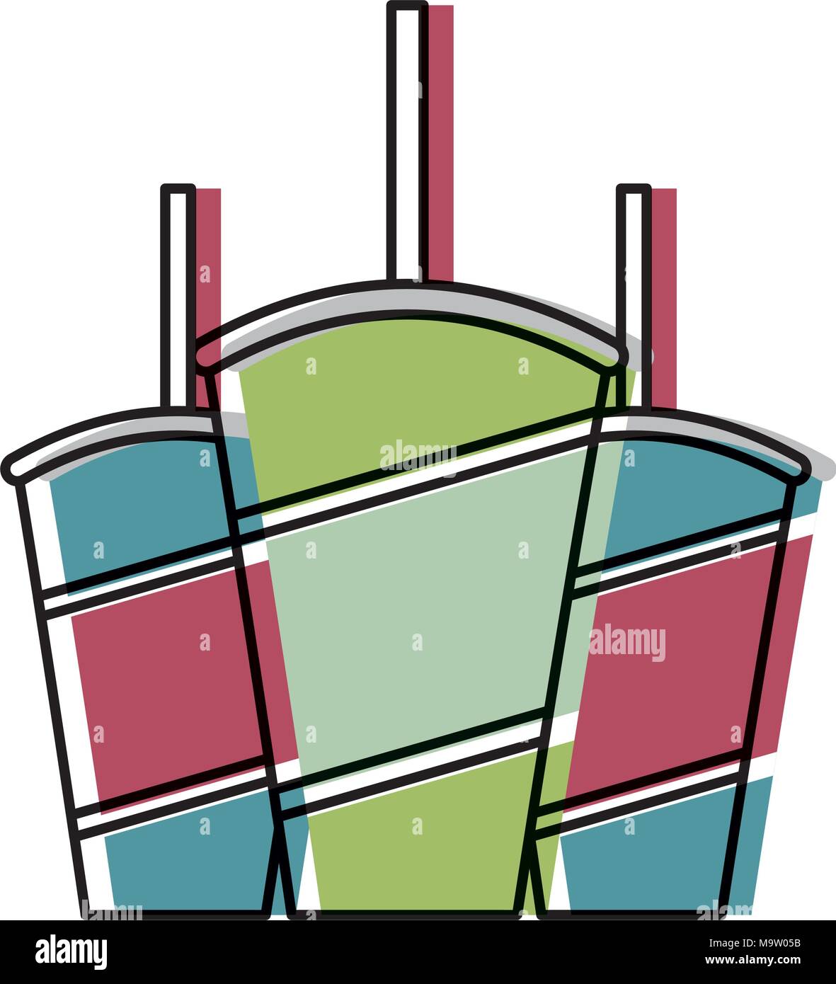 Straws cups Stock Vector Images - Alamy