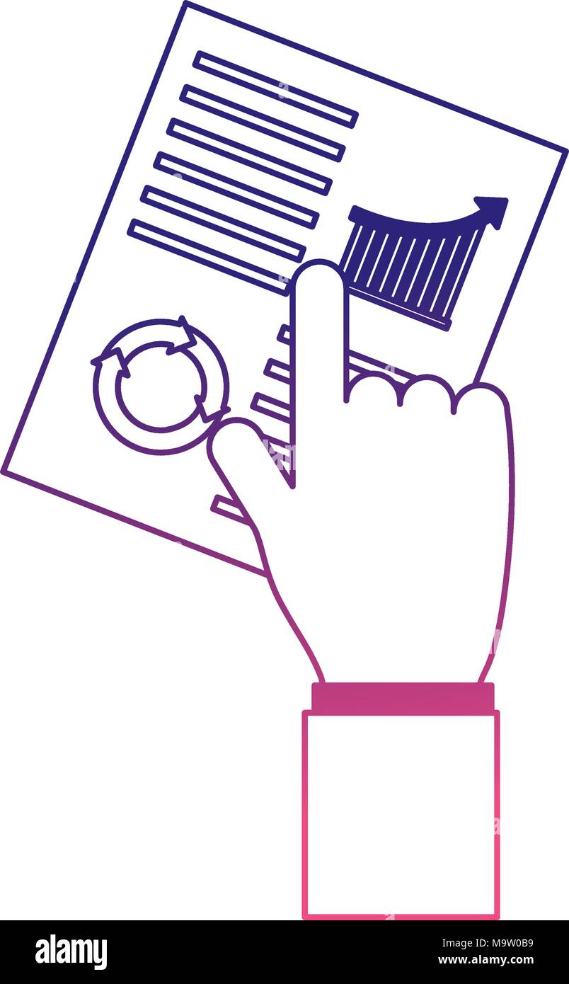 hand human with document Stock Vector Image & Art - Alamy