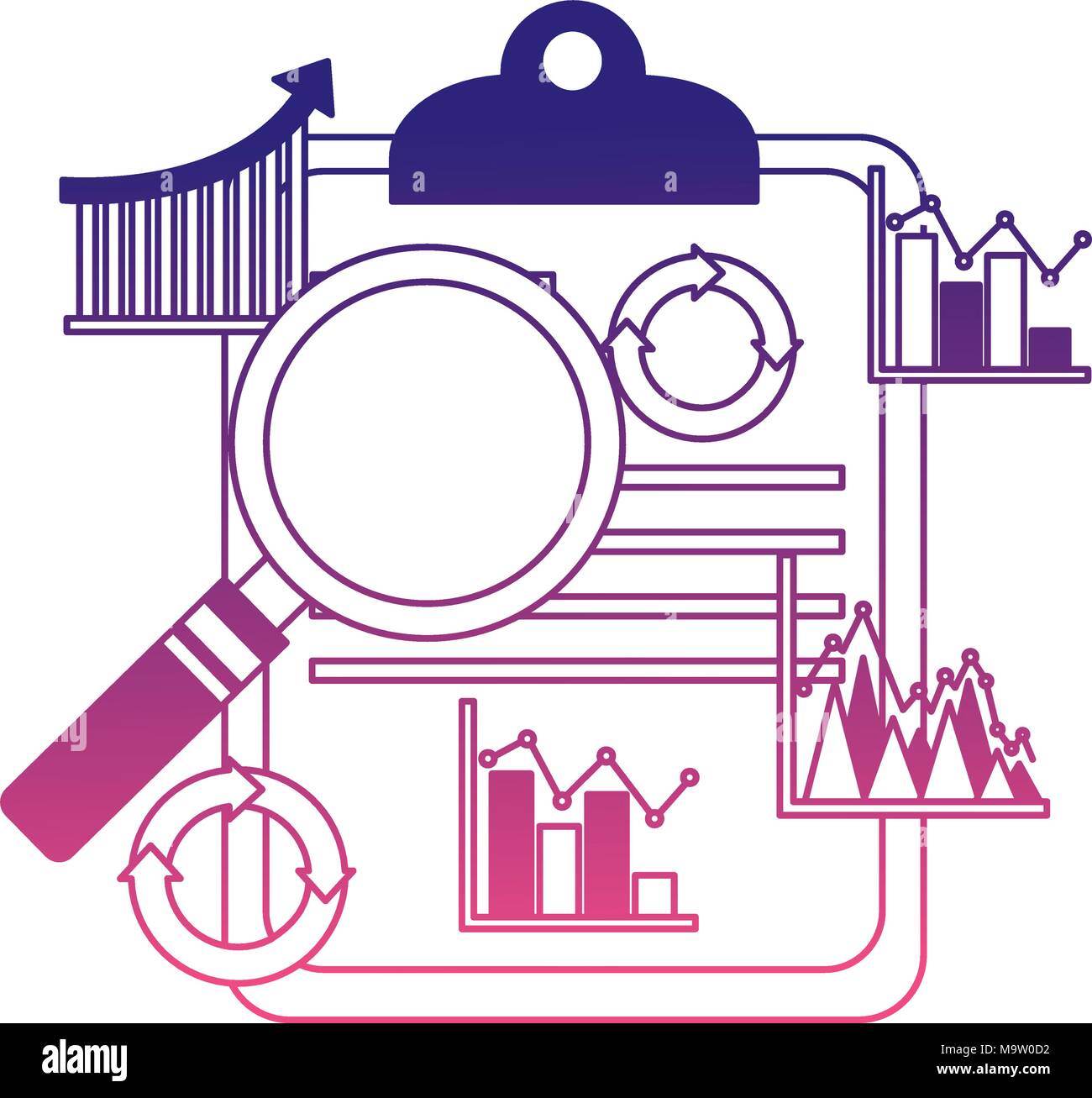 statistics infographic set icons Stock Vector Image & Art - Alamy
