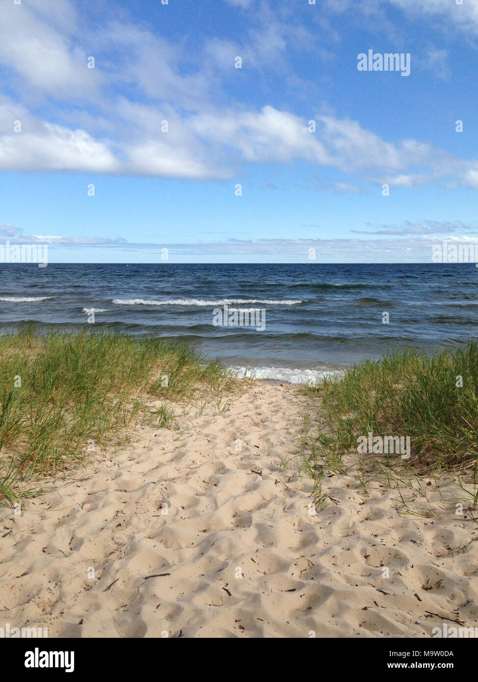 Lake Michigan near the Michigan and Canada Border. Lake Michigan near ...