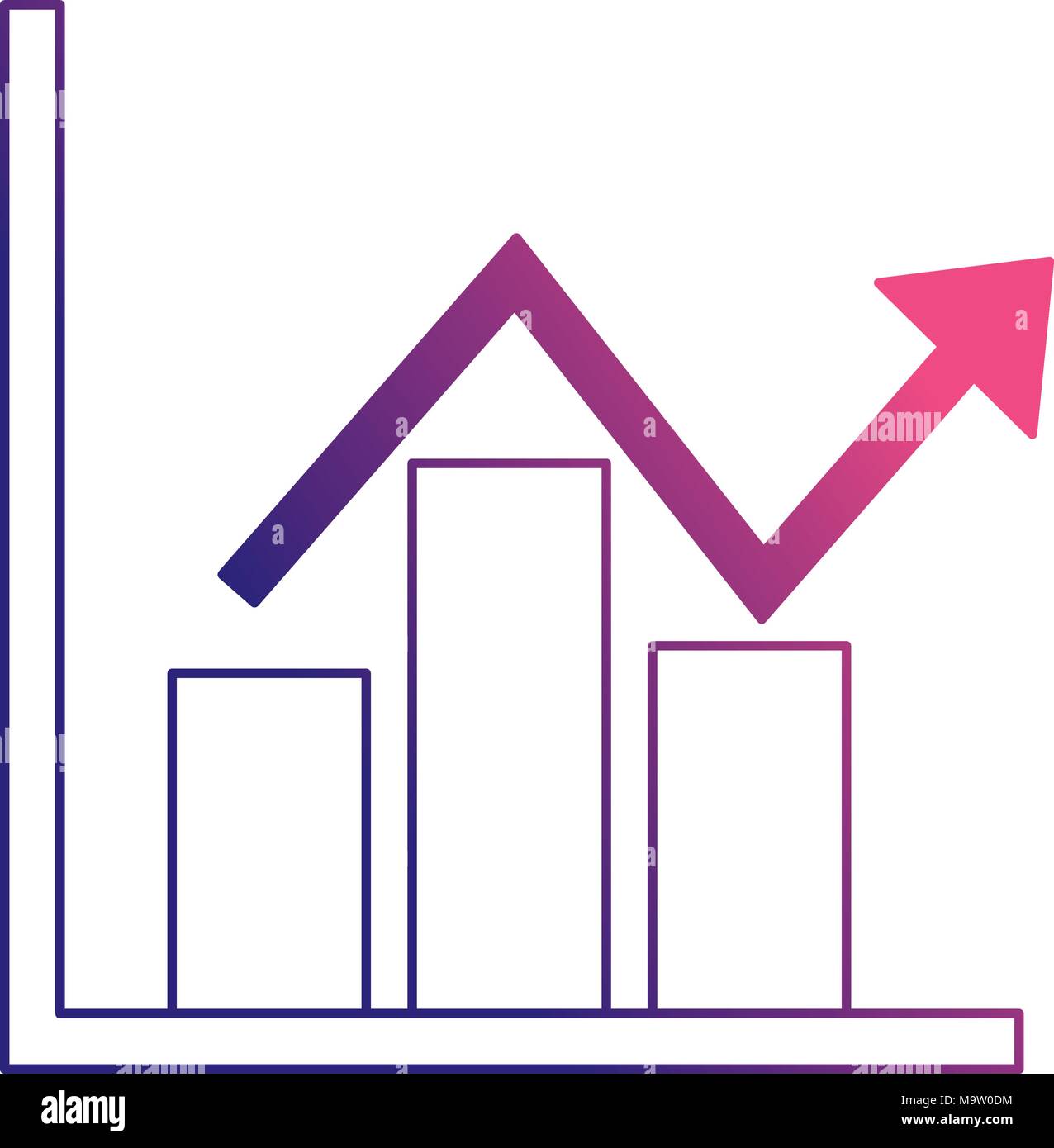 statistics infographic with arrow Stock Vector Image & Art - Alamy