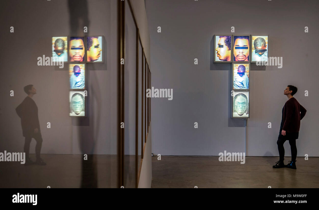 Kerry ChaseÊviews a work titiled Self-Portrait 'Black Men Public Enemy ...