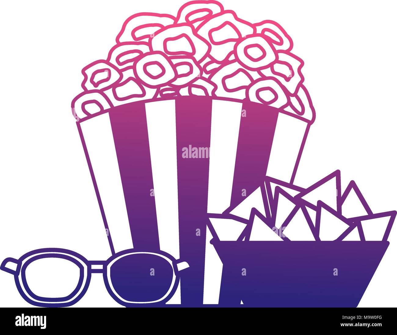 Theater snacks Stock Vector Images - Alamy