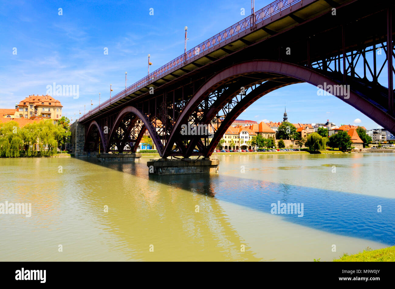 Maribor, Slovenia. Stari most (Old Bridge) or Glavni most (main bridge ...