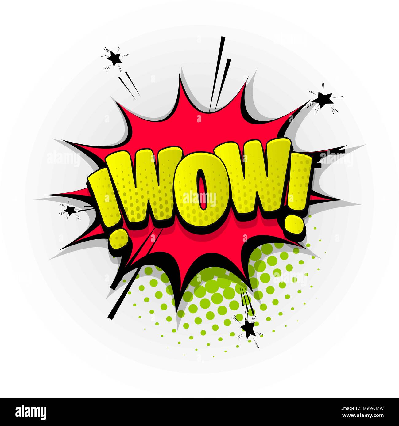 WOW sound comic book text pop art Stock Vector Image & Art - Alamy
