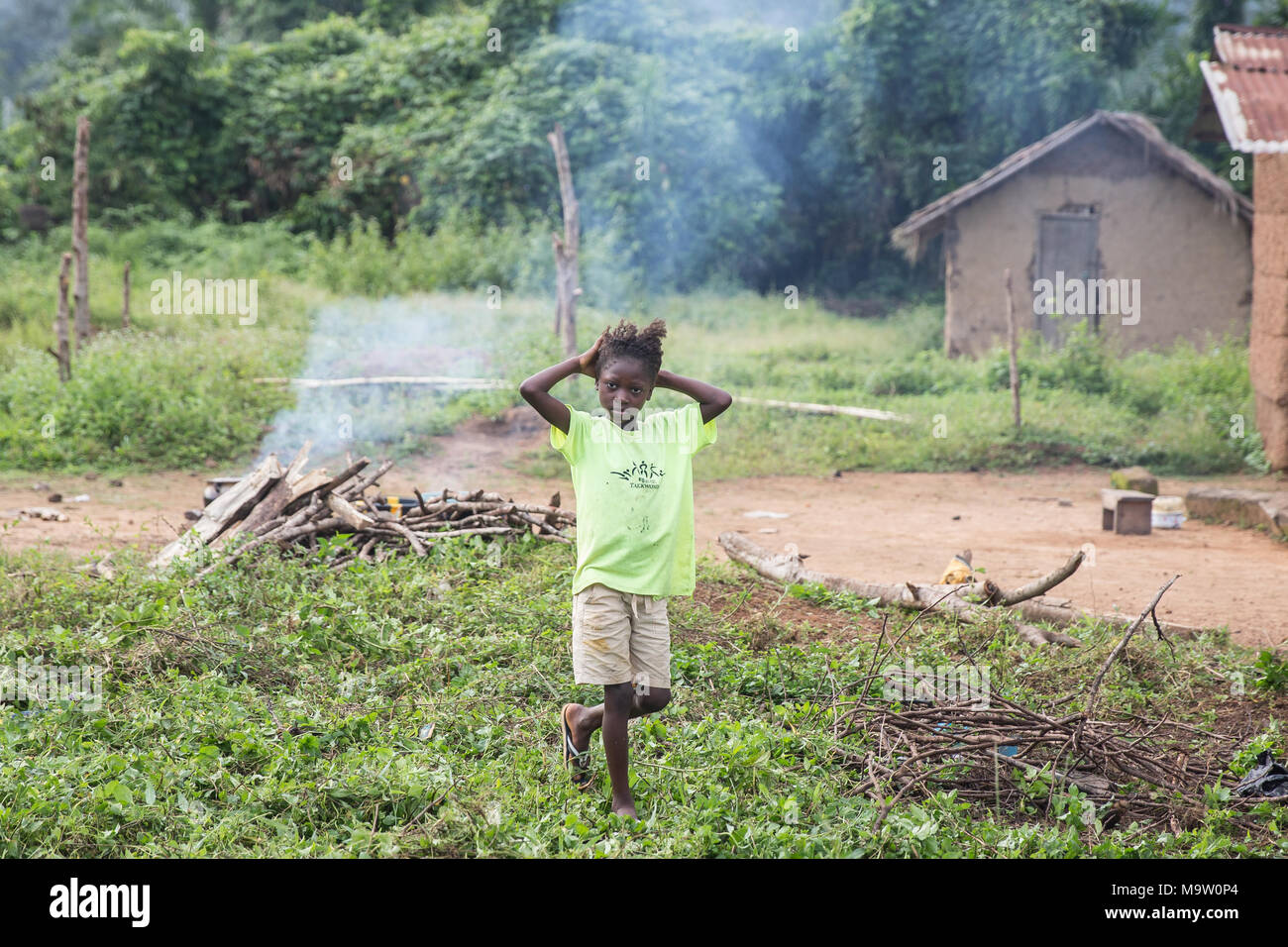 Liberian village hi-res stock photography and images - Alamy