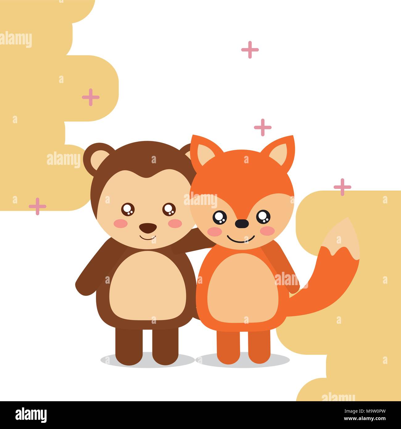 cute animal cartoon Stock Vector Image & Art - Alamy