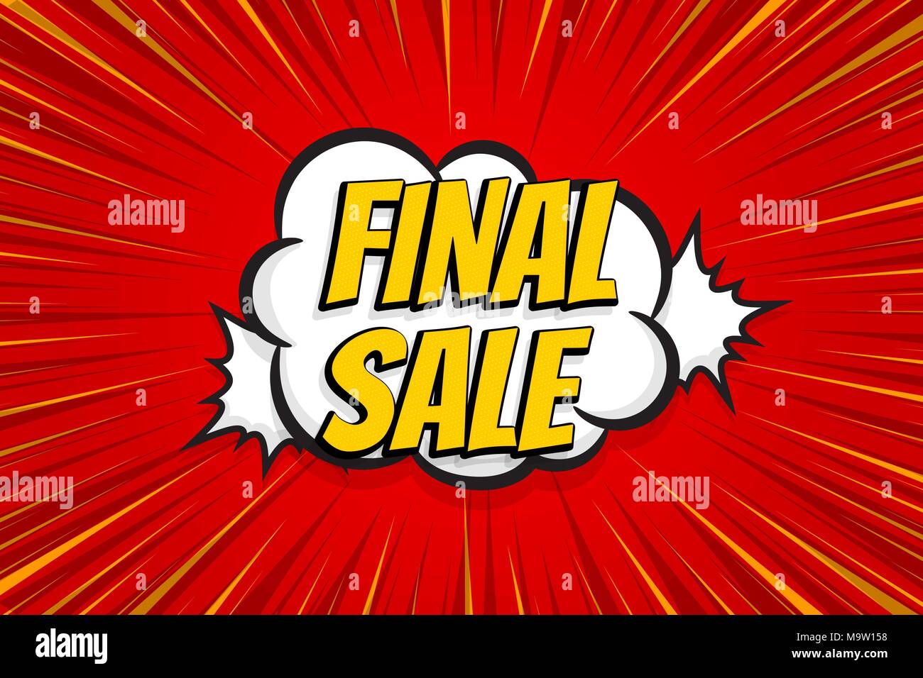 Seasonal sale comic text pop art sticker Stock Vector Image & Art - Alamy